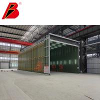 China Telescopic Painting Booth For Large And Long Metal Workpiece for sale
