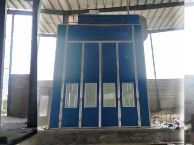 China Industrial Bus Paint Spray Booth 15000×5000×5000mm with PLC Touch Screen Control and 49KW Power for sale
