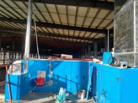 China Industrial Bus Paint Spray Booth 15000×5000×5000mm with PLC Touch Screen Control and 49KW Power for sale