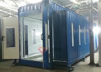 China Portable Swing-Style Side Open Spray Booth 7100-10800mm Length with 50mm EPS Insulation and Camera System for sale