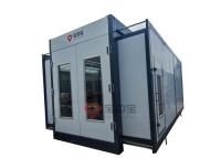 China Movable Spray Booth with Side Wall Expansion - 6.9x4x2.5m Container Paint Room for Automotive Applications for sale