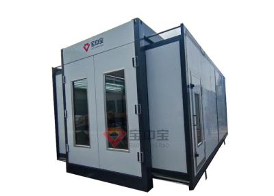 China Movable Spray Booth with Side Wall Expansion - 6.9x4x2.5m Container Paint Room for Automotive Applications for sale