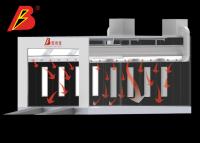 China Quick Drying Water Based Paint Spray Booth with 4x Air Speed Nozzles for Auto Painting for sale