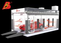 China Quick Drying Water Based Paint Spray Booth with 4x Air Speed Nozzles for Auto Painting for sale