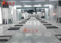 China Custom Auto Maintenance Spray Booth Line 6900×4000×2650mm with 48 Trolleys & Electric Rolling Doors for sale