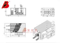 China BZB-8000EU Automotive Spray Booth 6900×4000×2800mm with 24000 m³/h Air Flow and 17Kw Power for sale