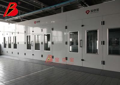 China TUV 4S Shop Auto Sheet Metal Paint Line - 6900x4000mm Booths, 48 Trolley System, 10min Cycle for sale