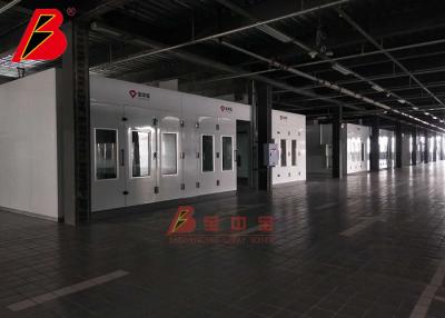 China BZB Auto Sheet Metal Paint Line System with 48 Trolleys and 247.8m Track for Car Paint Oven Equipment for sale