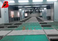 China Automotive Double Station Sheet Metal Prep Station Spray Line with 48 Trolleys and 247.8m Track System for sale