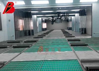 China Automotive Double Station Sheet Metal Prep Station Spray Line with 48 Trolleys and 247.8m Track System for sale