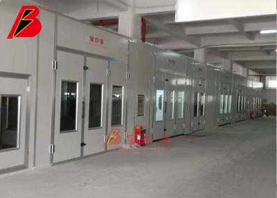China Automotive Sheet Metal Painting Line with 48 Trolleys, 247.8m Track System, and 6900×4000×2650mm Booths for 4S Repair Shops for sale