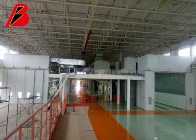 China 15000mm Industrial Helicopter Spray Booth with 49KW Power and 400000 Kcal/h Heating System for sale