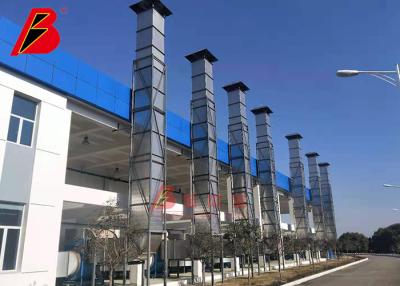 China Industrial Spray Booth 15000x5000x5000mm Single Side Draft Air Flow 50um Custom Paint Booth for sale