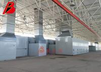 China Industrial Spray Booth 15000x5000x5000mm Single Side Draft Air Flow 50um Custom Paint Booth for sale