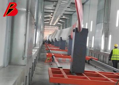 China Wind Blade Baking Industrial Spray Booth 15000×5000×5000mm with 49KW Power and Side Exhaust System for sale