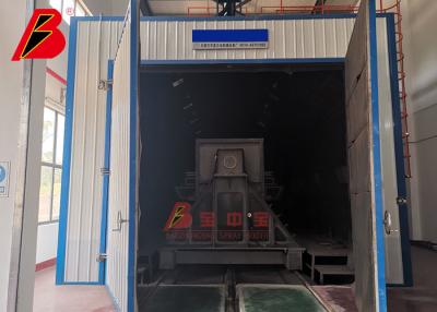 China 15000mm Industrial Sand Blasting Chamber with 10-Ton Capacity and 69kW Power for Large Workpieces for sale