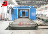 China Wind Blade Painting Line Project Trolley Transport Spray Booth 43m Custom Oven 150°C for sale