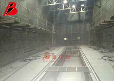 China BZB Brand Automatic Industrial Sand Blasting Booth 15000x8000x6000mm with 10 Ton Capacity and 69kW Power for sale