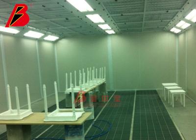 China Wooded Water Curtain Spray Booth 12000mm Furniture Coating System with 34.5KW Power and 50000m³/h Airflow for sale