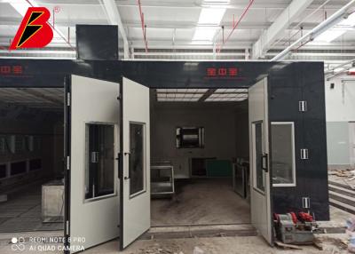 China BZB-8000 Electric Heated Automotive Spray Booth 6900x4000x2800mm with 24000m³/h Turbo Fans for sale