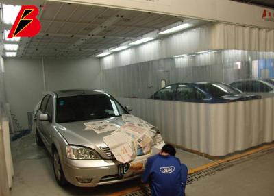 China Automotive Sheet Metal Paint Line System with 6900×4000×2650mm Booths and 48 Trolleys for sale