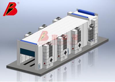 China Two Side Exhaust Bus Truck Spray Booth 20000×5000×5000mm with 100KW Power and CE Certification for sale