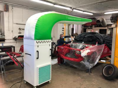 China SY-3000 Portable Car Polish Preparation Cabinet with 3000 CFM Air Capacity and 650×650×1500mm Dimensions for sale