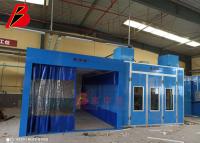 China Automotive Paint Booth System with Preparation Room - 6900×4000×2650mm Booth Size, 48 Trolleys for sale
