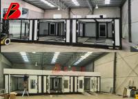 China Portable Twins Vehicle Spray Booth Container Style 9090×4040×2200mm with 25000m³/h Air Capacity for sale