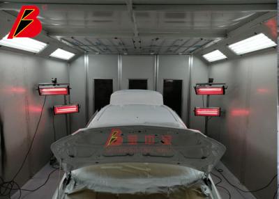 China Car Repair Spray Booth With Infrared Light Heat System for sale