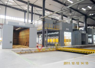 China Military Vehicle Painting Line Floor Trolley System with 50-150°C Oven Temperature & Custom Spray Booth for sale