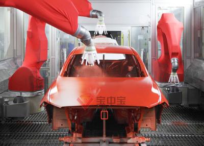 China Automotive Body Painting Line Robot System with 50-150°C Oven Temperature and Custom Spray Booths for sale