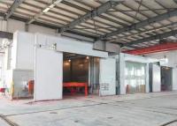 China Military Tank Painting Booth Line with PLC Control System and Side Exhaust Ventilation for Heavy Equipment Coating for sale