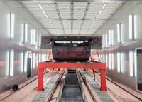 China Military Tank Painting Booth Line with PLC Control System and Side Exhaust Ventilation for Heavy Equipment Coating for sale