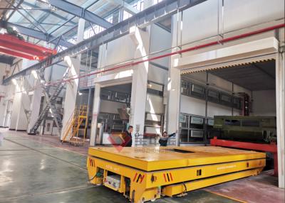 China Military Tank Painting Line Transport Equipment with Electric Trolley System - 50-150°C Oven & Custom Spray Booth for sale