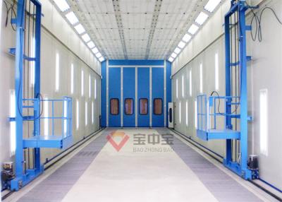 China Industrial Paint Spray Booth 15000×5000×5000mm with 3D Lifting Platform and 140KW Heating System for sale