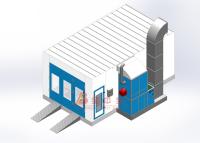 China BZB-8100 Auto Body Paint Booth with Basement - 6900×4000×2650mm Inner Size, 380V/8.5KW Power for sale