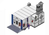 China Water-Based Automotive Paint Spray Booth with 70mm Insulation Panels and 24000 m³/h Ventilation System for Professional Vehicle Finishing for sale
