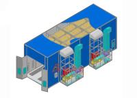 China 15m Bus Paint Spray Booth 140KW Total Power with 5000×5000×15000mm Internal Dimensions for sale
