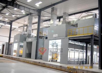 China Military Vehicle Spray Painting Production Line with 50-150°C Baking Room and Custom Spray Booth Systems for sale