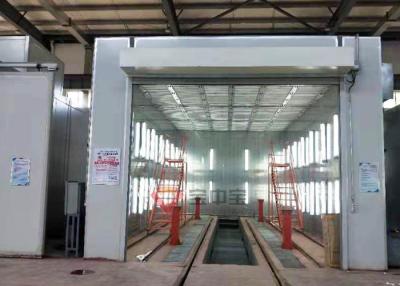 China Industrial Bus Infrared Spray Booth 15000×5000×5000mm with Manlift Platform and 140kW Heating System for sale