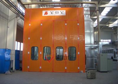 China Custom Bus Paint Room Down Draft Truck Spray Booth 15000×5000×5000mm with 65KW Power and 400000Kcal/h Heating System for sale