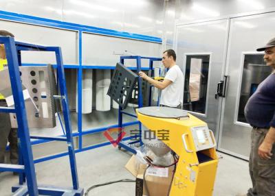 China TUV Large Cyclone Powder coating line Paint Booth By Manual Baking Room for sale