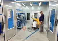 China Power Collection Booth In Powder Coating Line Manual Paint Room for sale