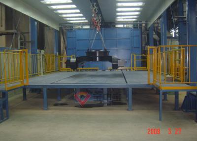 China Automatic Spray Painting Line for Heavy Machinery 8000mm Paint Booth Continuous Conveyor for sale