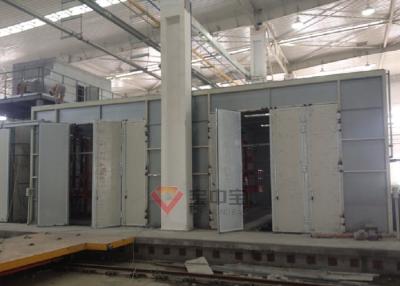 China Bus Paint Room with Electric Slip Doors - 15000×5000×5000mm Dimensions, 49KW Power System for sale