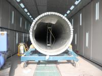 China Wind Turbine Tower Paint Booth for Big Wind Power Blade Painting Custom Size for sale
