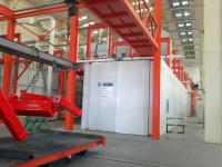 China Heavy Machinery Paint Booth For Yuanda Group Equipments Spray Booth Top Open for sale