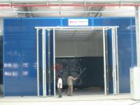 China Fold Style Door Industrial Aircraft Paint Booth 15000×5000×5000mm with 49KW Power and 400000Kcal/h Heating System for sale