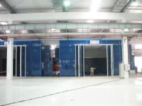 China Custom Industrial Water Curtain Paint Booth 15000×5000×5000mm for Aircraft & Train Parts with 49KW Power for sale